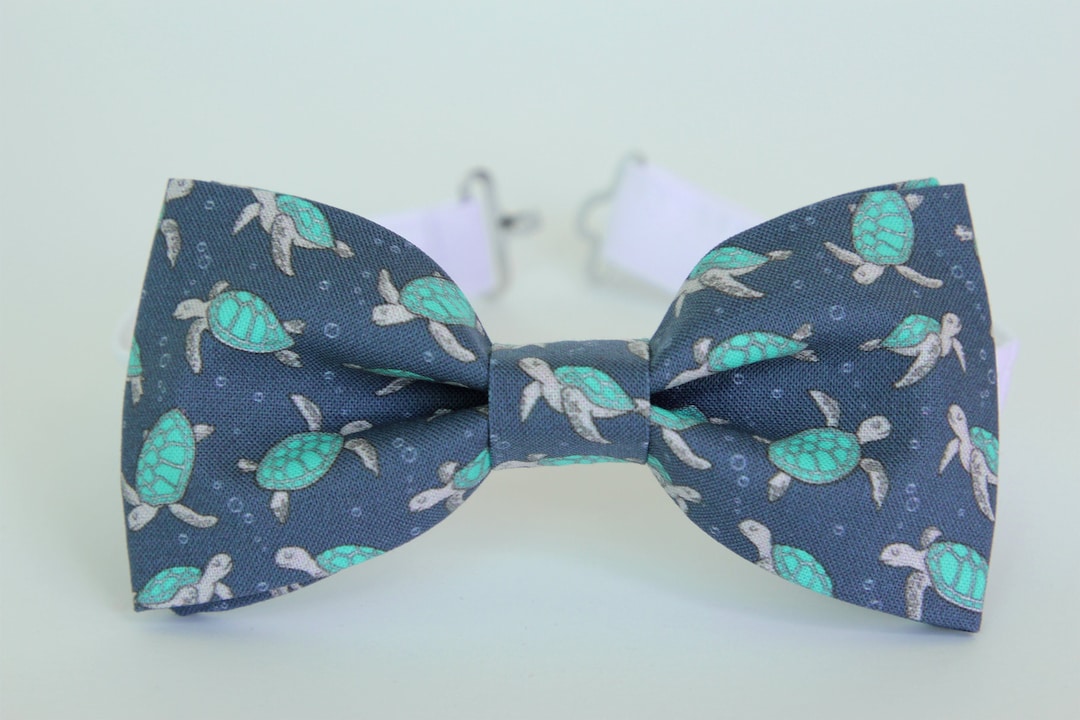 Turtles Bow Tie, Vacation Mens Bow Tie, Summer Boys Bow Tie, Sea Turtle ...