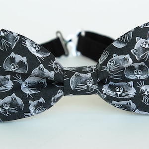 Cats Bow Tie, Funny Bow Tie, Gift for Him, Cat Lovers Gift, Mens Boys ...