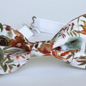 Autumn Floral Necktie, Men's Wedding Neck Tie, Bow Tie, Pocket Square ...