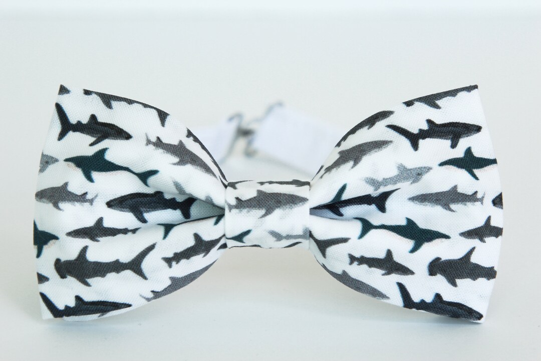 Sharks Bow Tie, Summer Bowtie, Vacation Mens Boys Bow Tie, Bow Tie With ...
