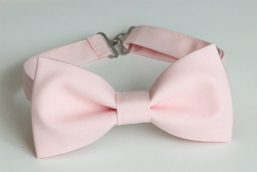 Light Pink Bow Tie Blush Pink Bow Tie Wedding Bow Tie - Etsy