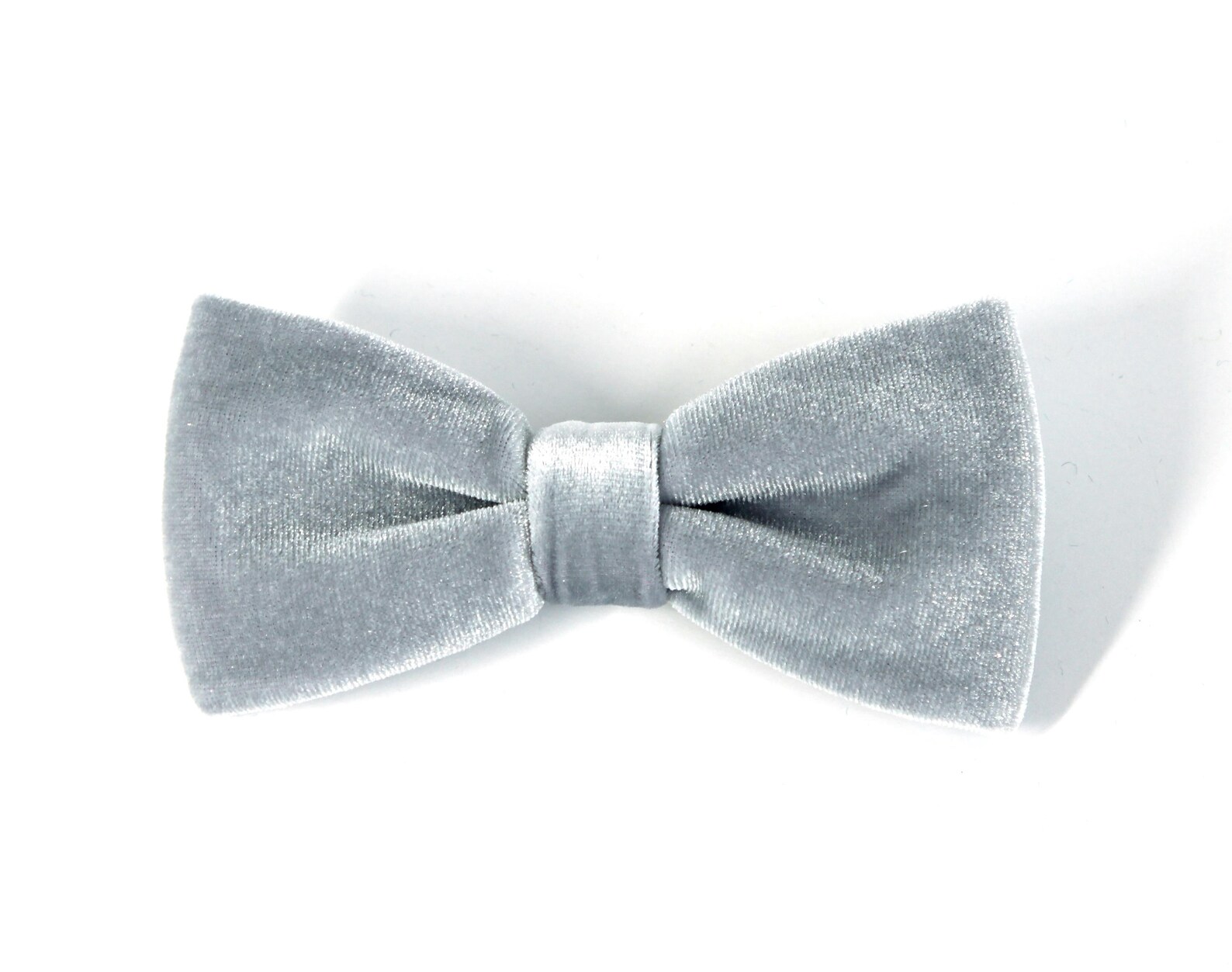 Grey Velvet Bow Tie, Wedding Bowtie, Silver Grey Bow Tie, Christmas Bow ...