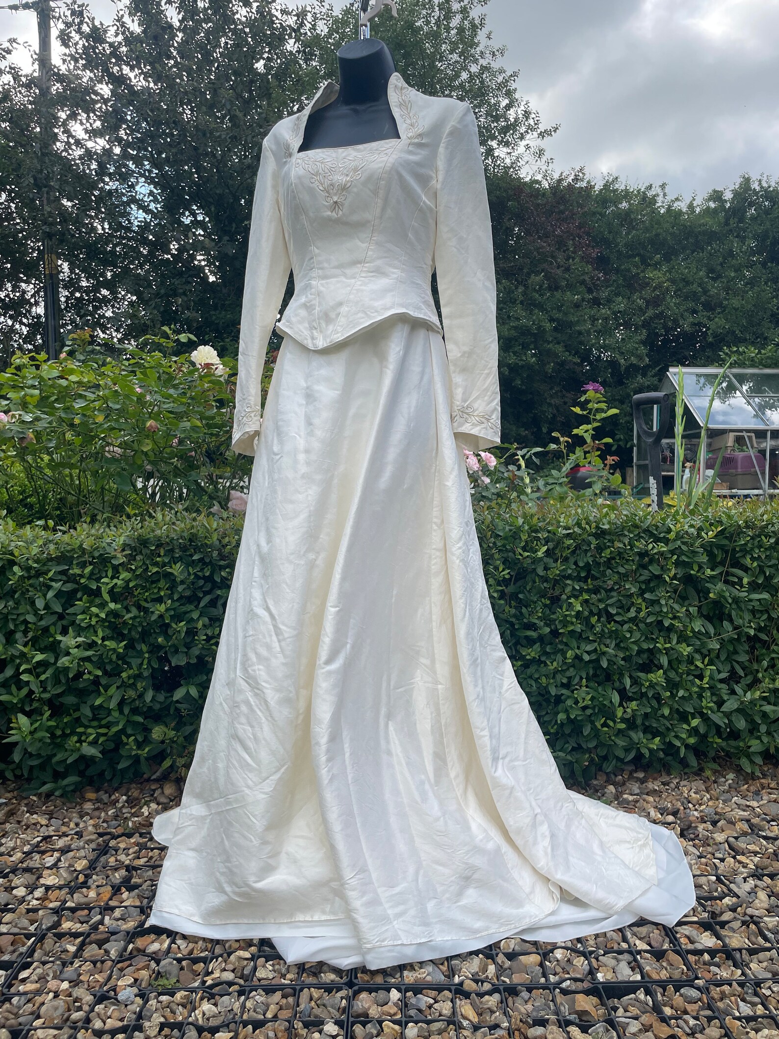 Vintage Silk Victorian Style Bridal Dress - Etsy