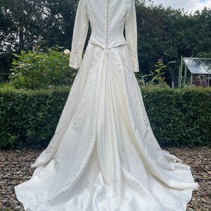 Vintage Silk Victorian Style Bridal Dress - Etsy