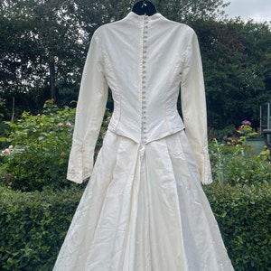 Vintage Silk Victorian Style Bridal Dress - Etsy