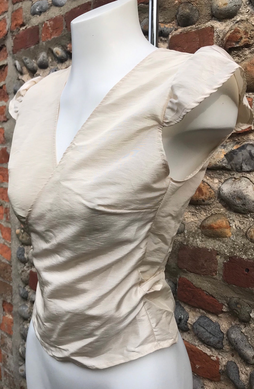 Handmade Ivory Wrap Around Top - Etsy