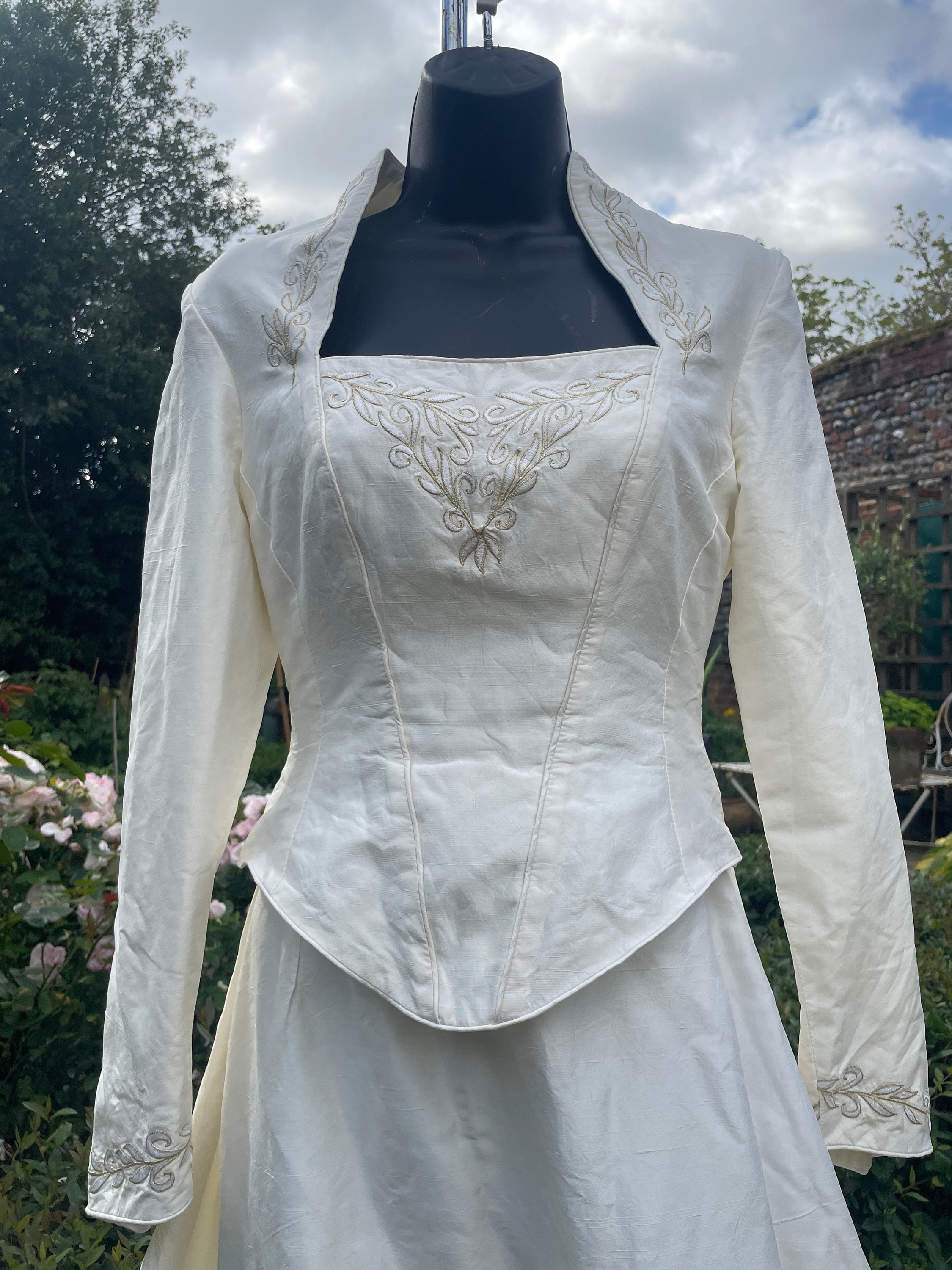 Vintage Silk Victorian Style Bridal Dress - Etsy