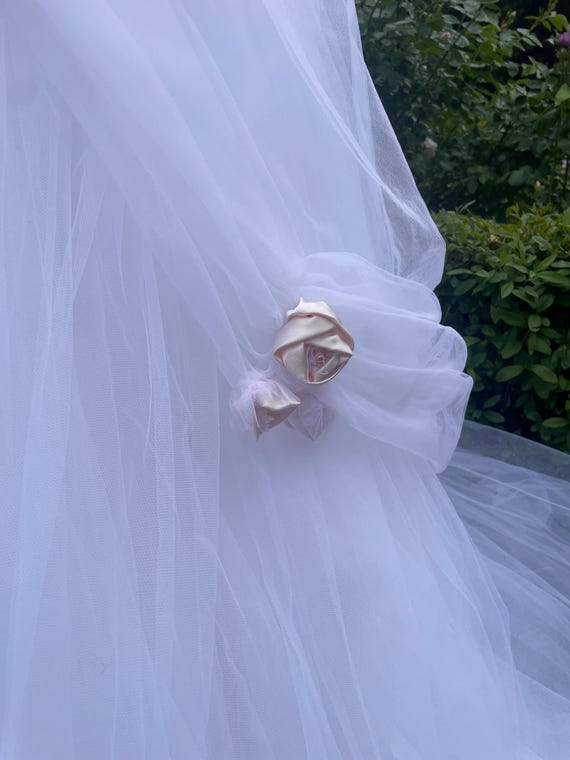 vintage ronald joyce princess bridal/ prom dress S/M - Gem