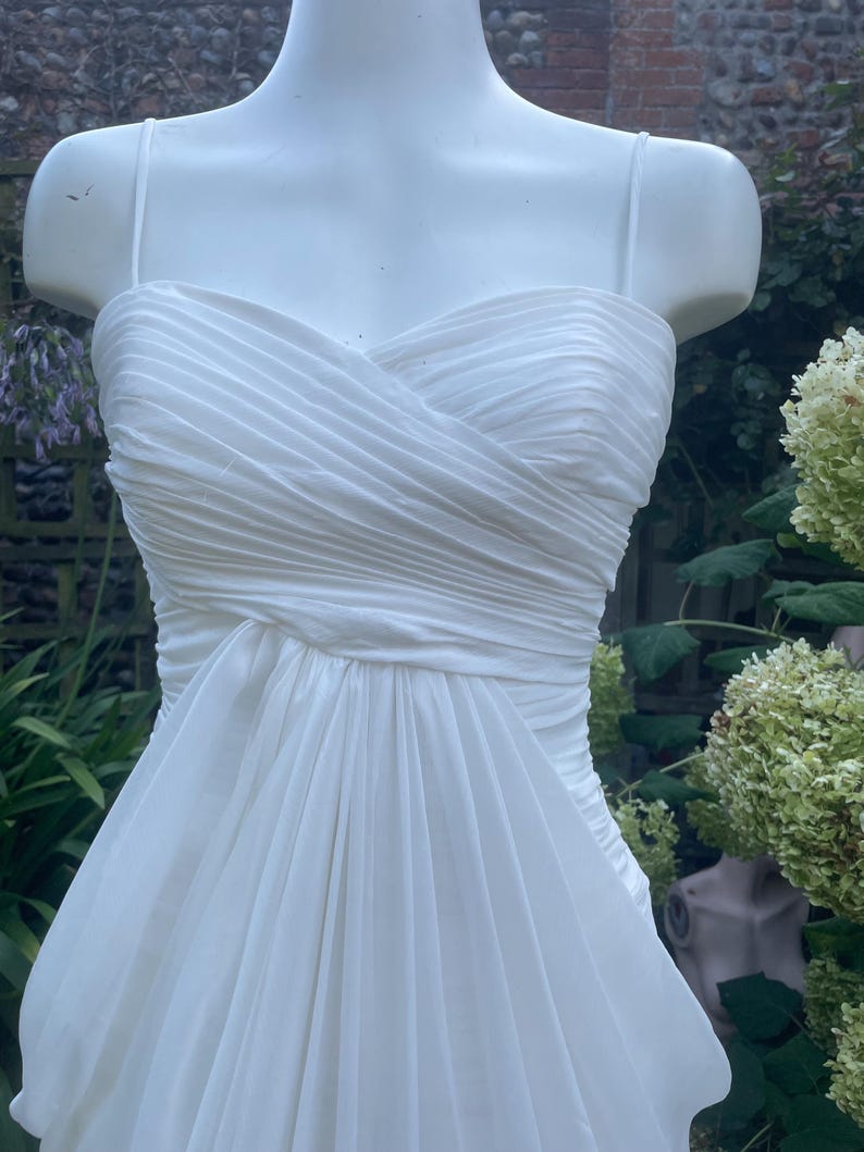 Retro Goddess Grecian Style Bridal Dress S/M - Etsy