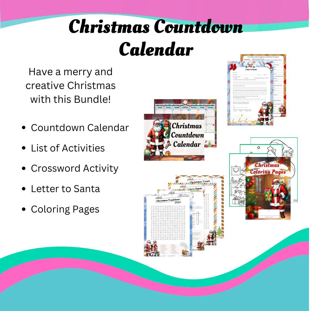 25 Days of Christmas Fun: Countdown Activity Bundle for Kids & Families ...