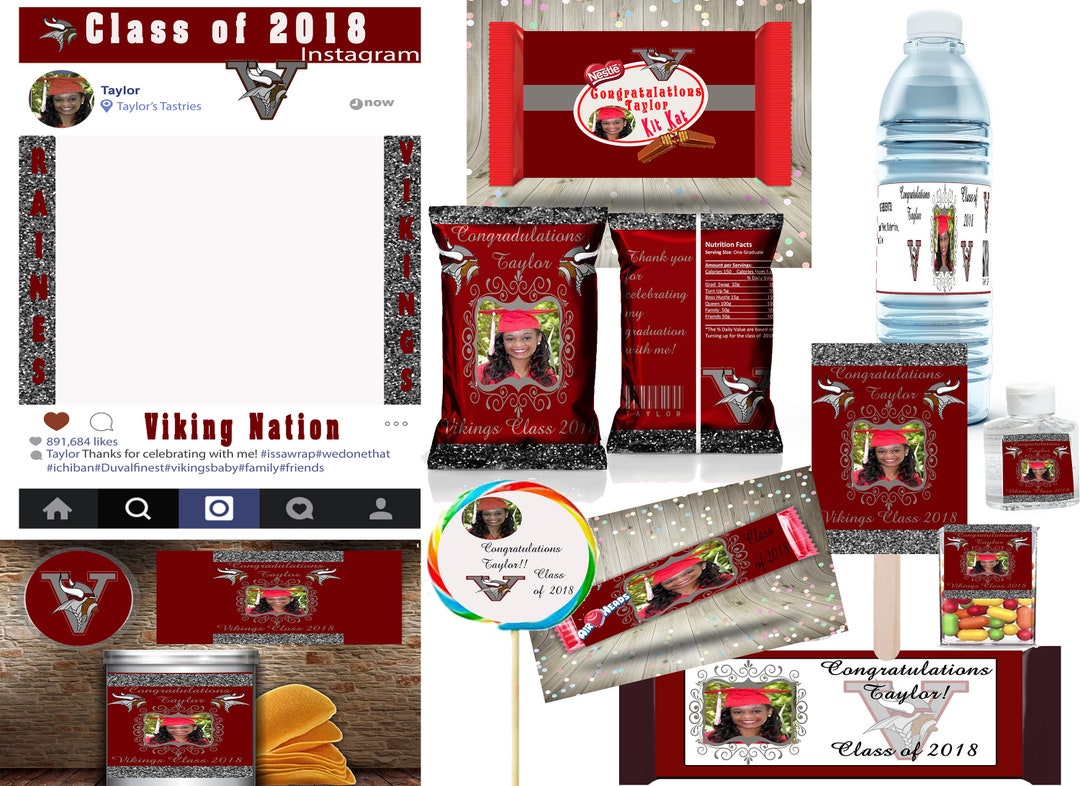 Graduation Party Pack, Celebration Favors. Senior, College, Grad School ...