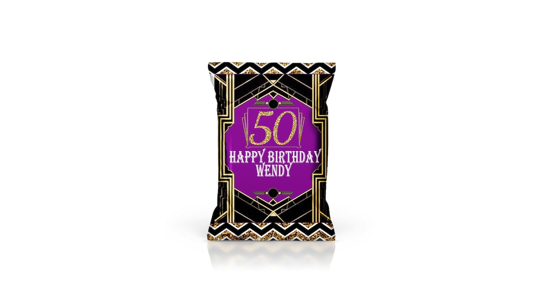Personailzed Chip Bags, Harlem Night Chip Bags, Great Gatsby Chipbags ...
