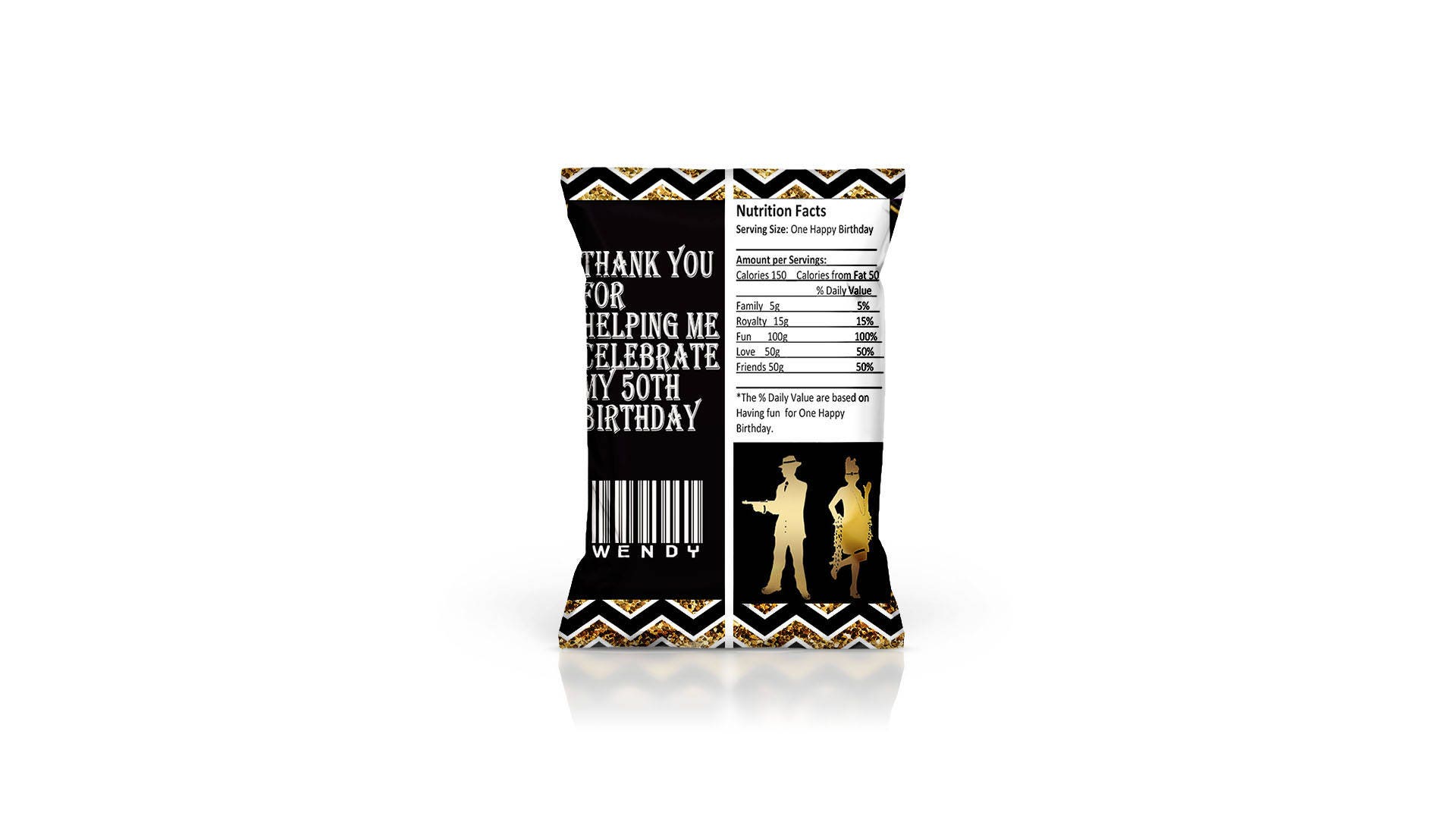 Personailzed Chip Bags, Harlem Night Chip Bags, Great Gatsby Chipbags ...