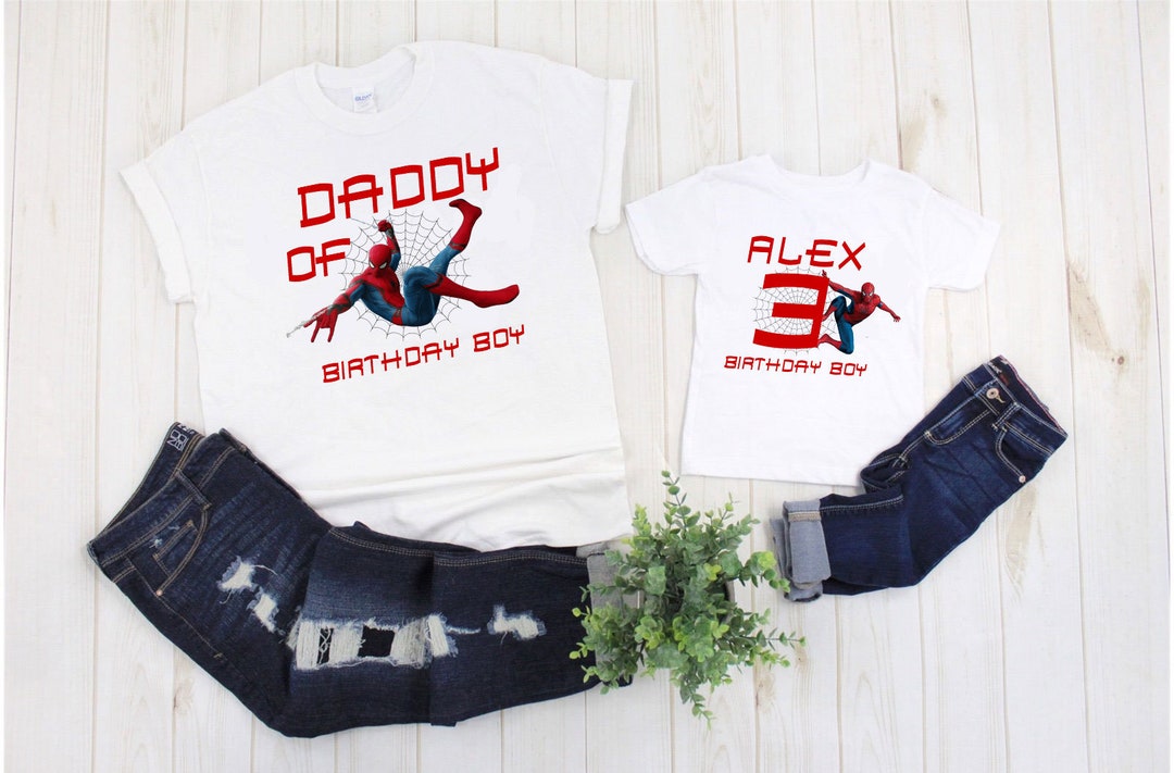 Spider Man Birthday Shirtcustom Shirt personalized Spider - Etsy