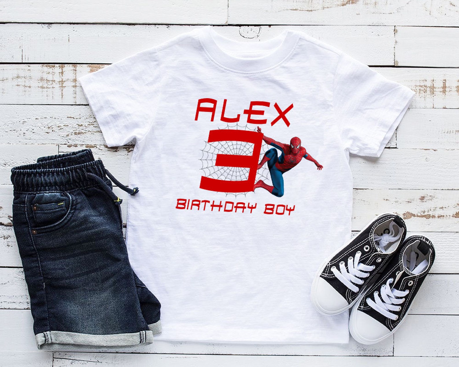 Spider Man Birthday Shirtcustom Shirt personalized Spider - Etsy
