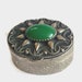 Vintage Pill Box Trinket Box, Green Glass Pill Box Collectible Pill ...