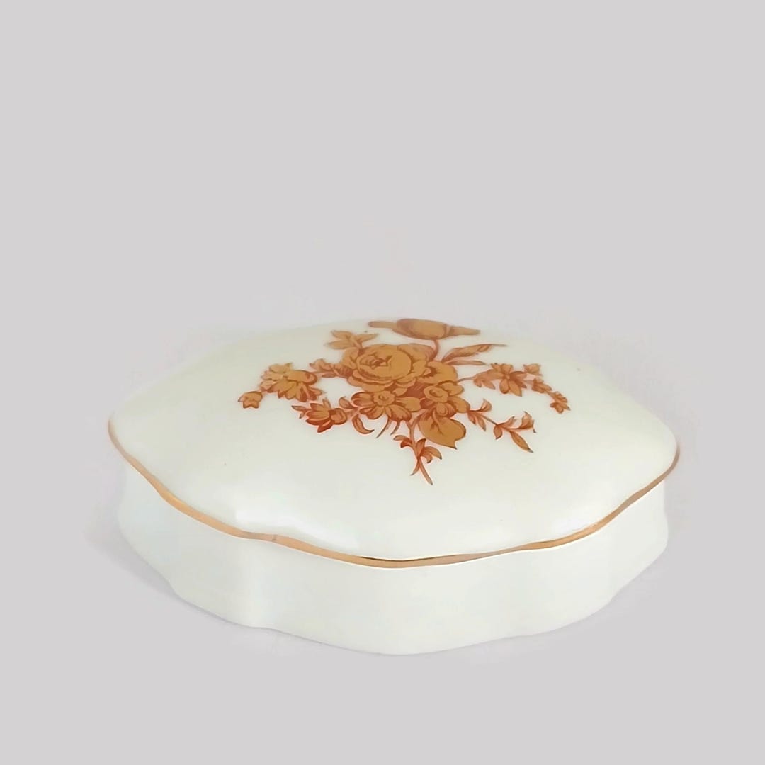 Vintage French "limoges" Pill Box - Etsy
