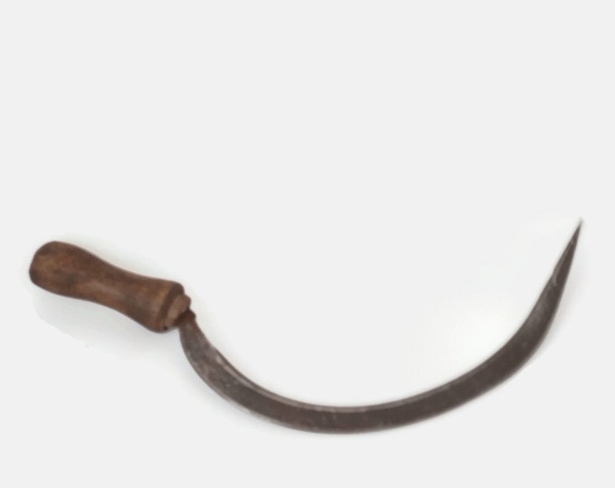 Vintage Sickle Old Reaping Hook Antique Sickle Antique Harvest Tool ...