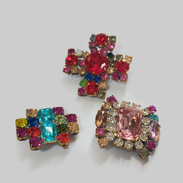 Rhinestone Buttons - Etsy