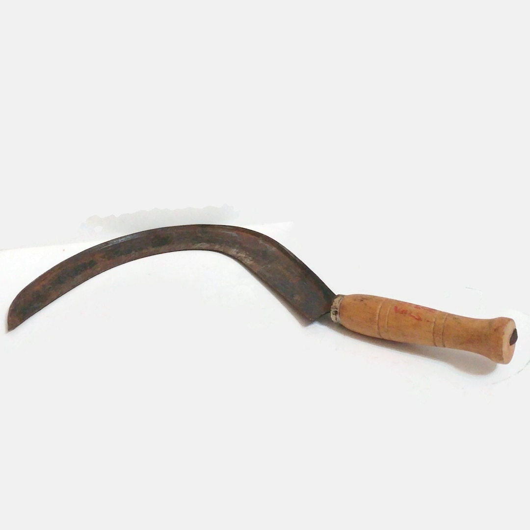 Vintage Sickle Old Reaping Hook Antique Sickle Antique Harvest Tool ...