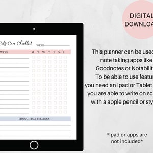 Printable Self Care Planner | Daily Gratitude Mindfulness Journal ...