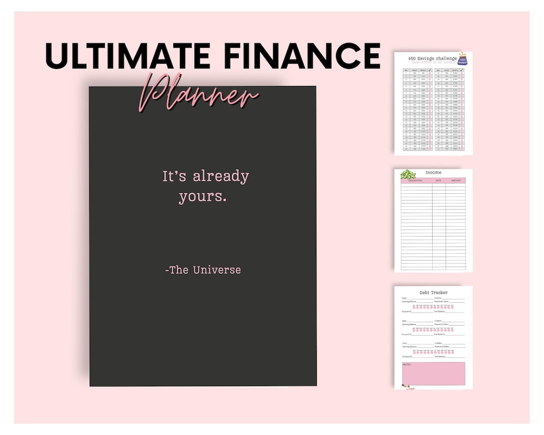Ultimate Finance Planner | Digital Download | Budget Journal | Finance ...