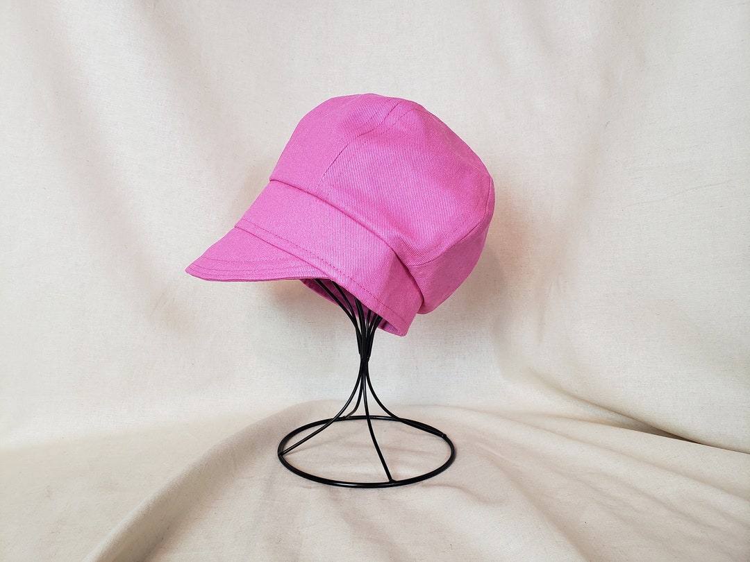 Pink Denim Newsboy Cap - Etsy