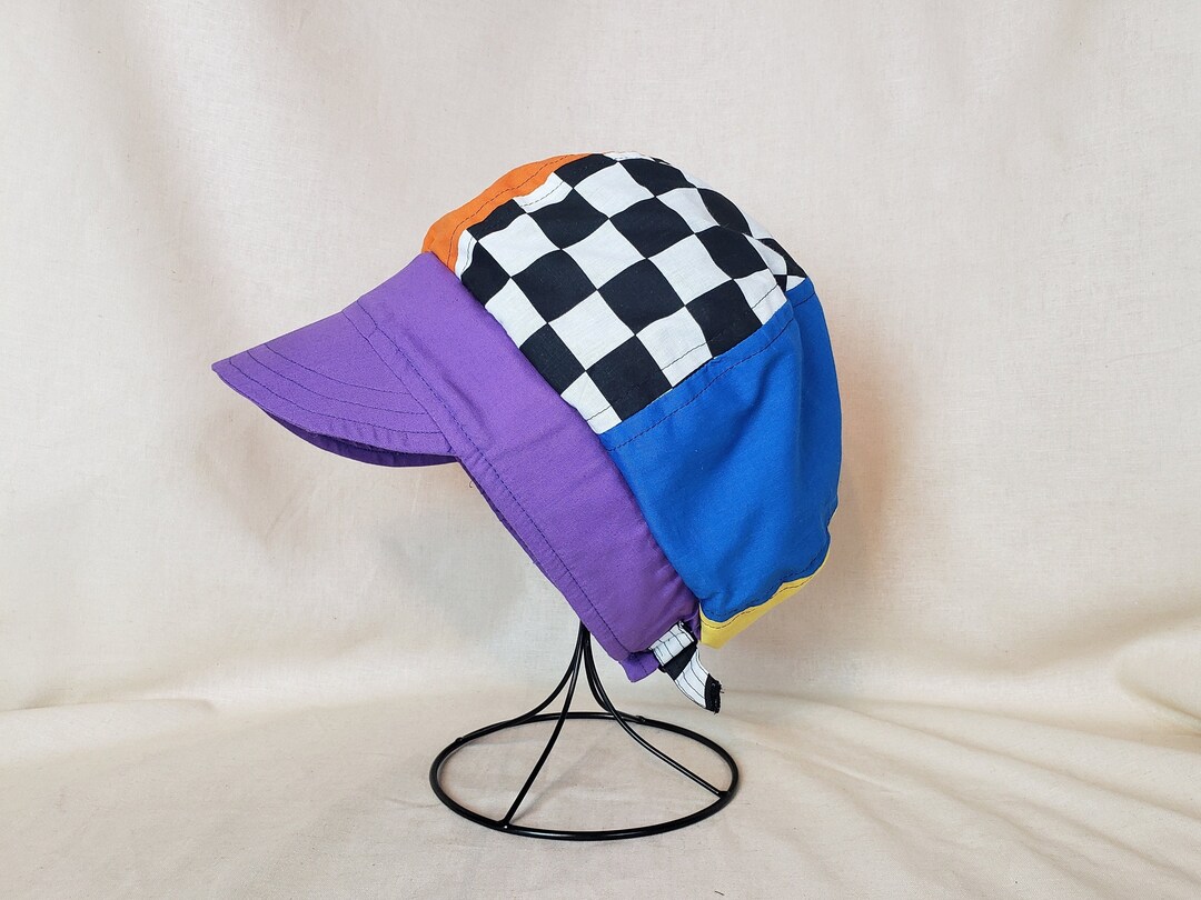90's Hiphop Funky Patchwork Newsboy Cap - Etsy
