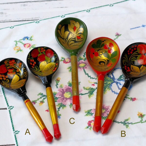 Painted Wooden Spoon - Etsy
