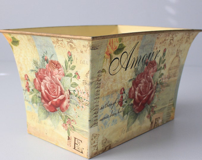 Large Box Shabby Chic Vintage Storage Towels Yarn - Etsy