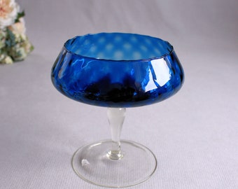 Blue glass bowl | Etsy