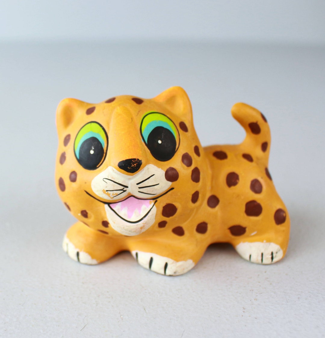 Ceramic Token, Cat Figurine: Vintage Japan Kitten With Brown Spots - Etsy