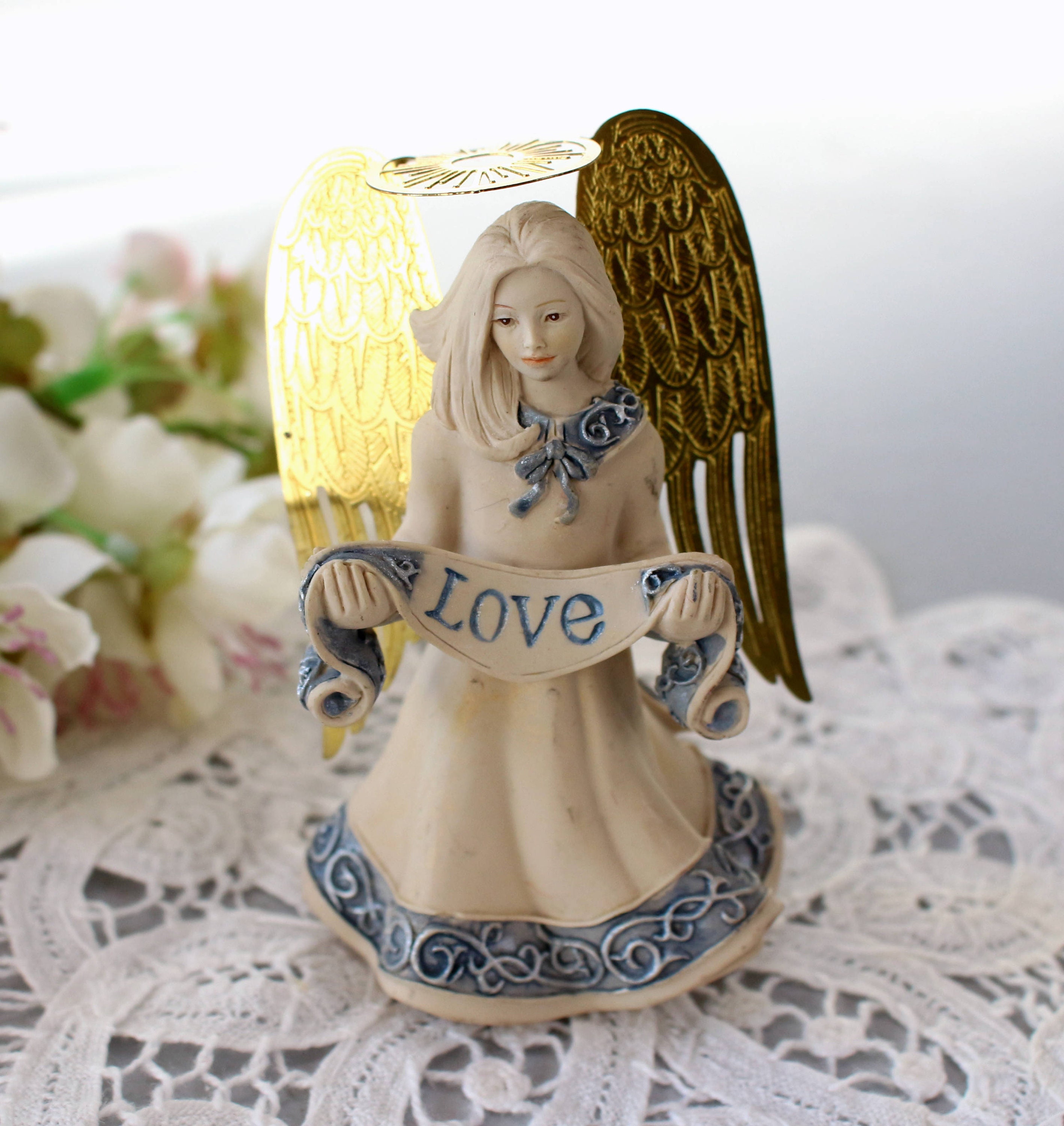 Sarah's Angels Figurine 'LOVE' Miniature Angel - Etsy