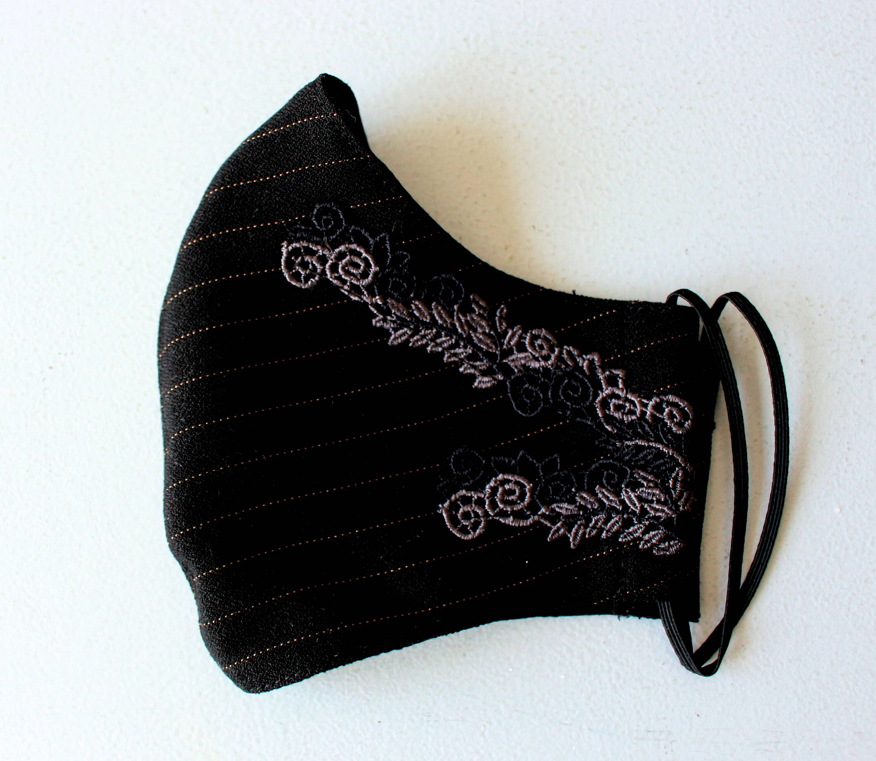 Office Face Mask Black Fabric Grey Lace Man Woman Street - Etsy