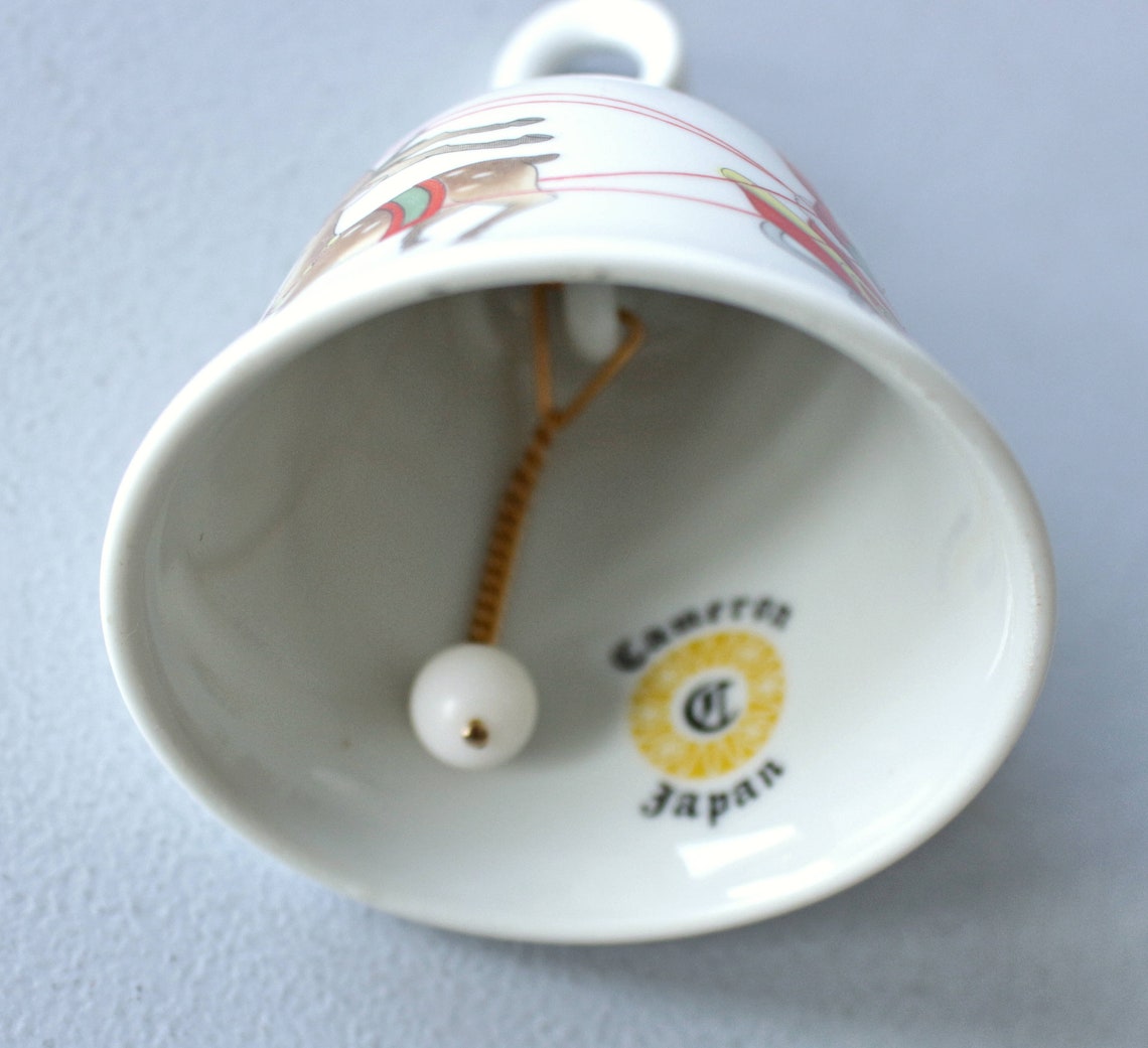 Vintage Bell Porcelain Christmas Bell Anniversary Birthday - Etsy