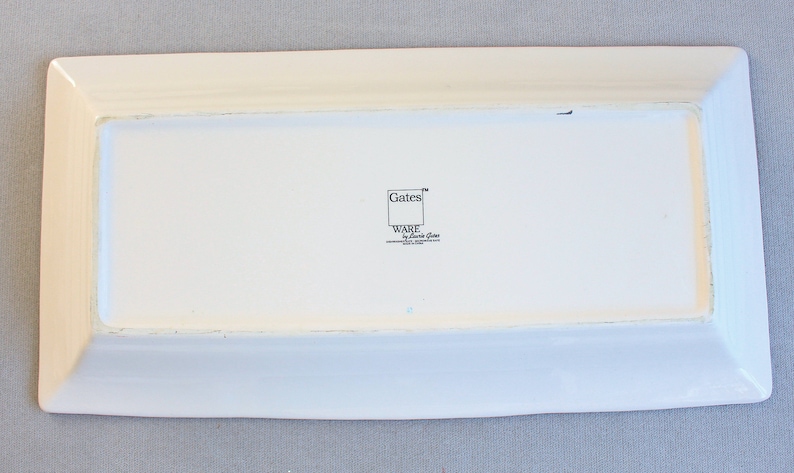 Vintage Plate Serving Plate Large Fruit Plate Square Plate - Etsy