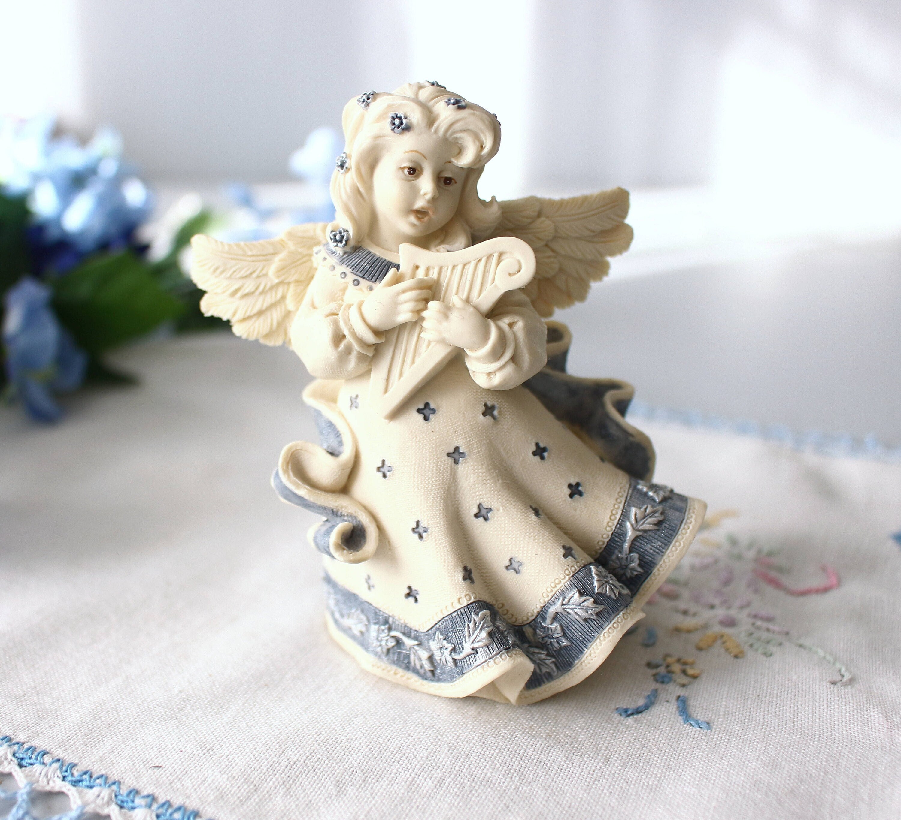 Angel Figurine Vintage Sarah's Collectible Pastel - Etsy