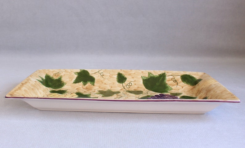 Vintage Plate Serving Plate Large Fruit Plate Square Plate - Etsy