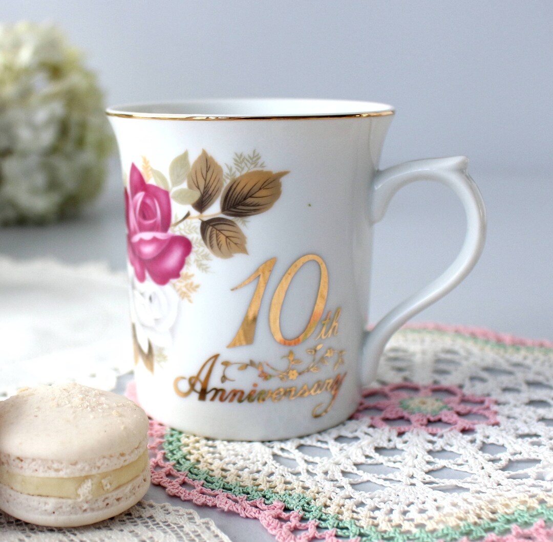 Mug anniversaire, tasse à café 10e anniversaire, tasses à thé ...