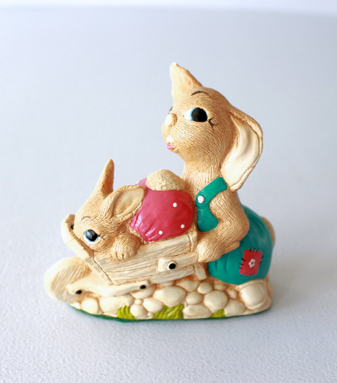 Vintage Pepiware Rabbit, Joyride Bunny, Stoneware, Hand Painted, Made ...