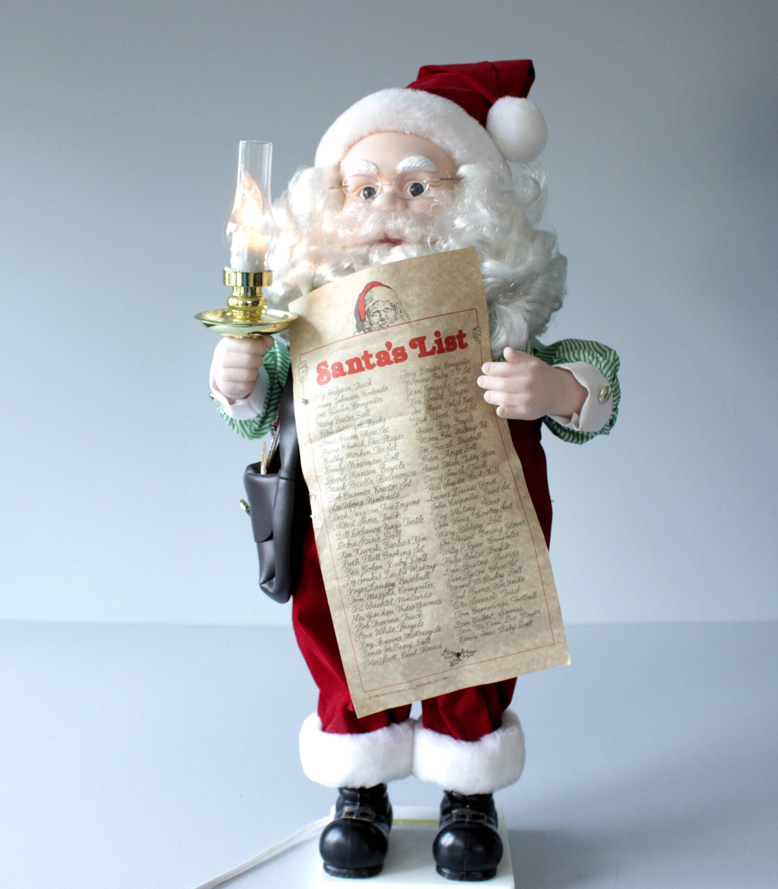 Vintage Animated Figure Large Santa Claus Red Santa With | Etsy