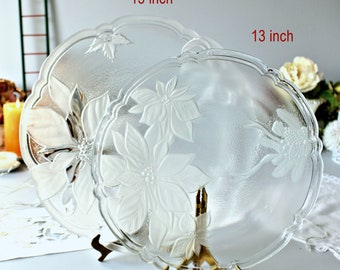 Large Glass Platter - Etsy