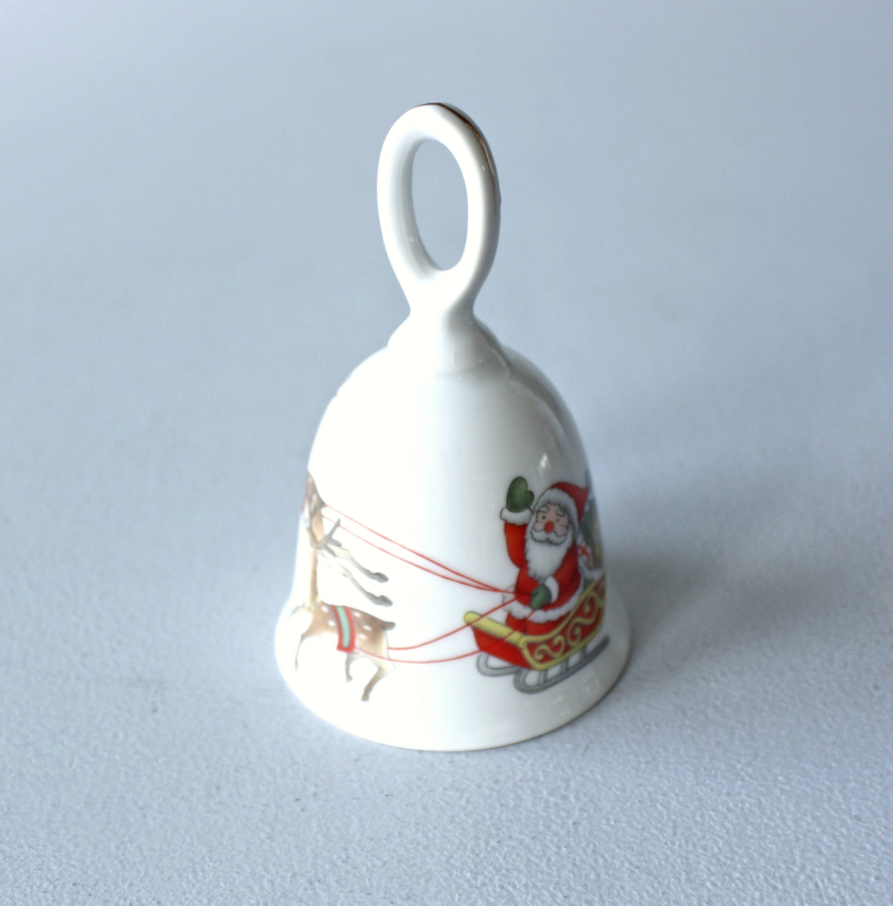 Vintage Bell Porcelain Christmas Bell Anniversary Birthday - Etsy