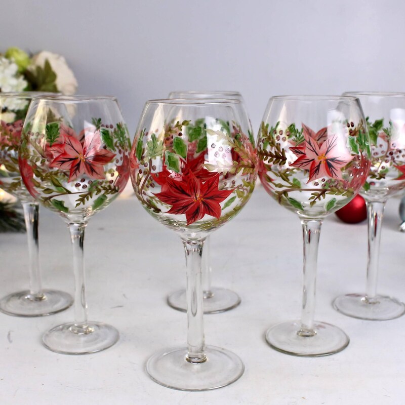 Christmas Glassware - Etsy