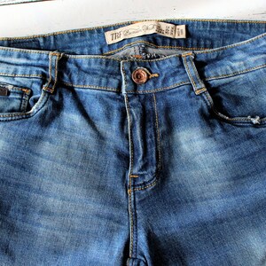 Blue Jeans, Jeans & Gold Trim, Gold Lace Trim, Steetwear, Skinny Tight ...