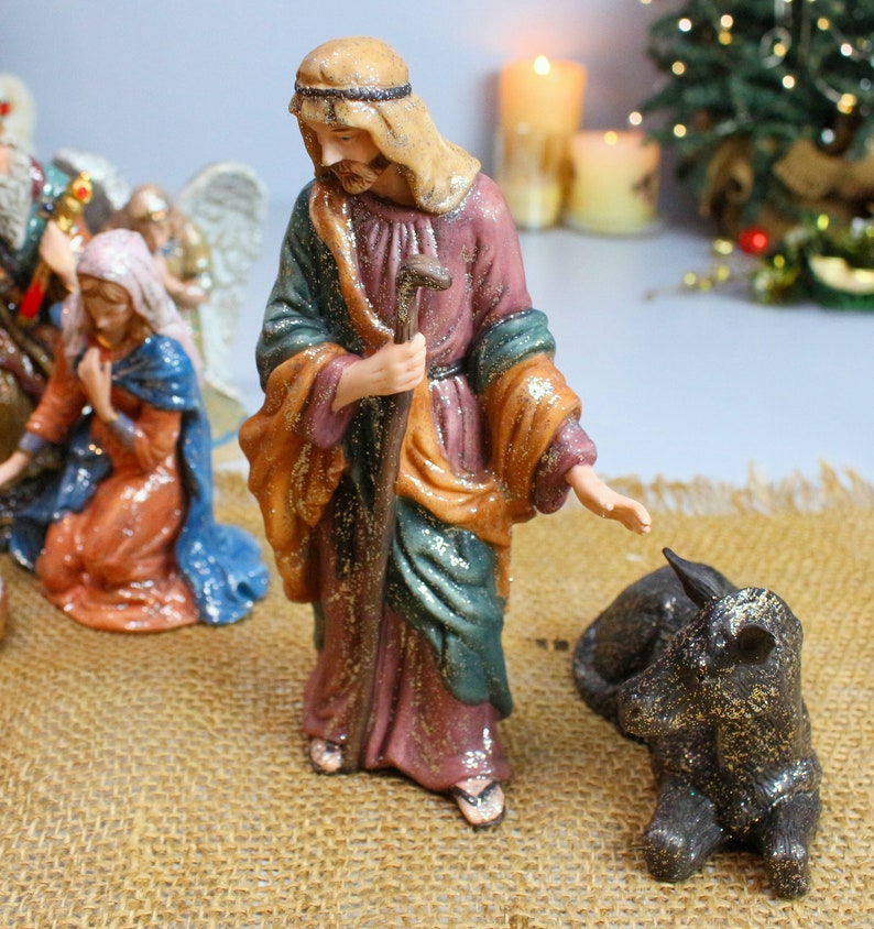 Nativity 12pc Set Birth of Jesus Christ Christmas - Etsy