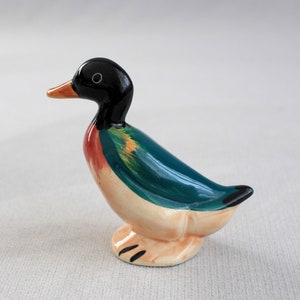 Small Ceramic Duck, 5" Canadian Duck, Bird Figurine, Collectible, Small ...