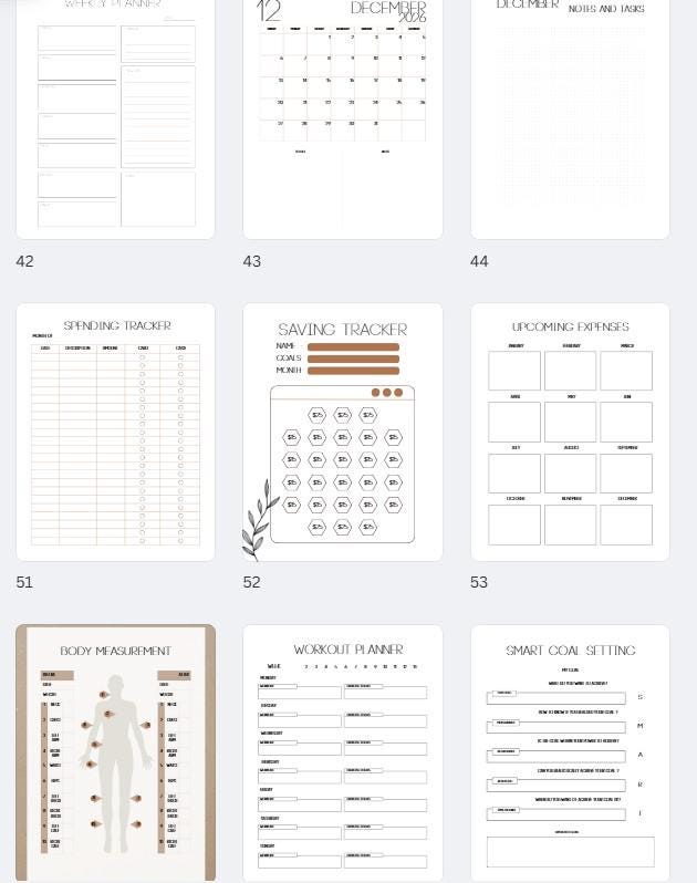 2026 Digital Planner | Editable | All in One Template | Daily, Monthly ...