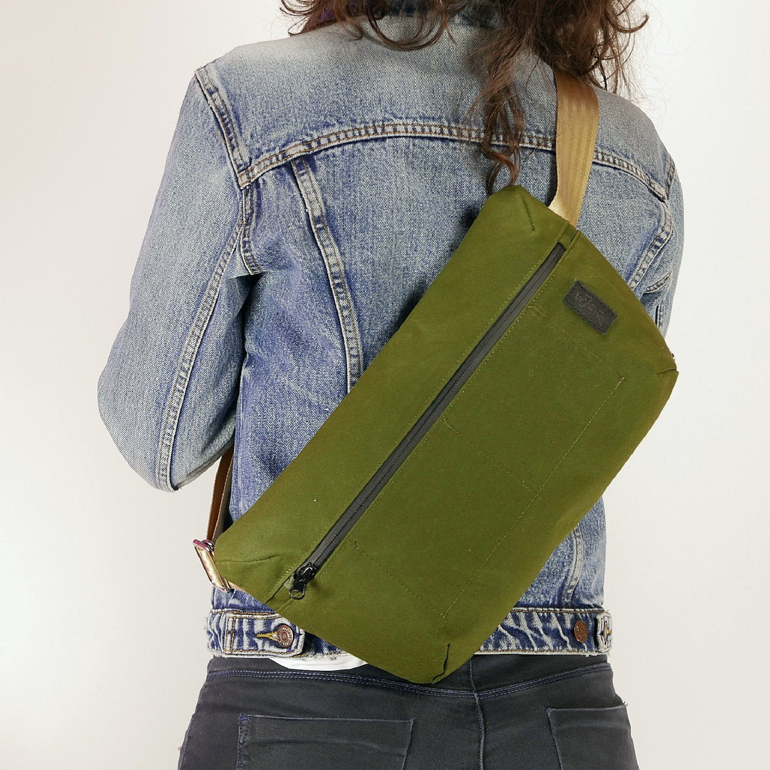 Big Size Bum Bag XL, Oversized Crossbody Bag, Big Size Sling, Military ...