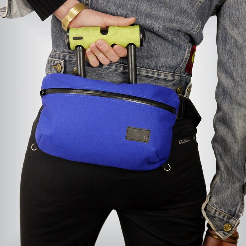 Bum Bag Waxed Canvas Hip Bag Vegan Waist Bag Sling Bag - Etsy